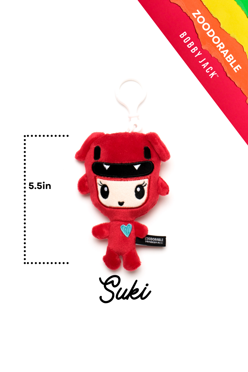 Zoodorable Suki Back Pack Clip Plush Doll - 5in – Bobby Jack Brand