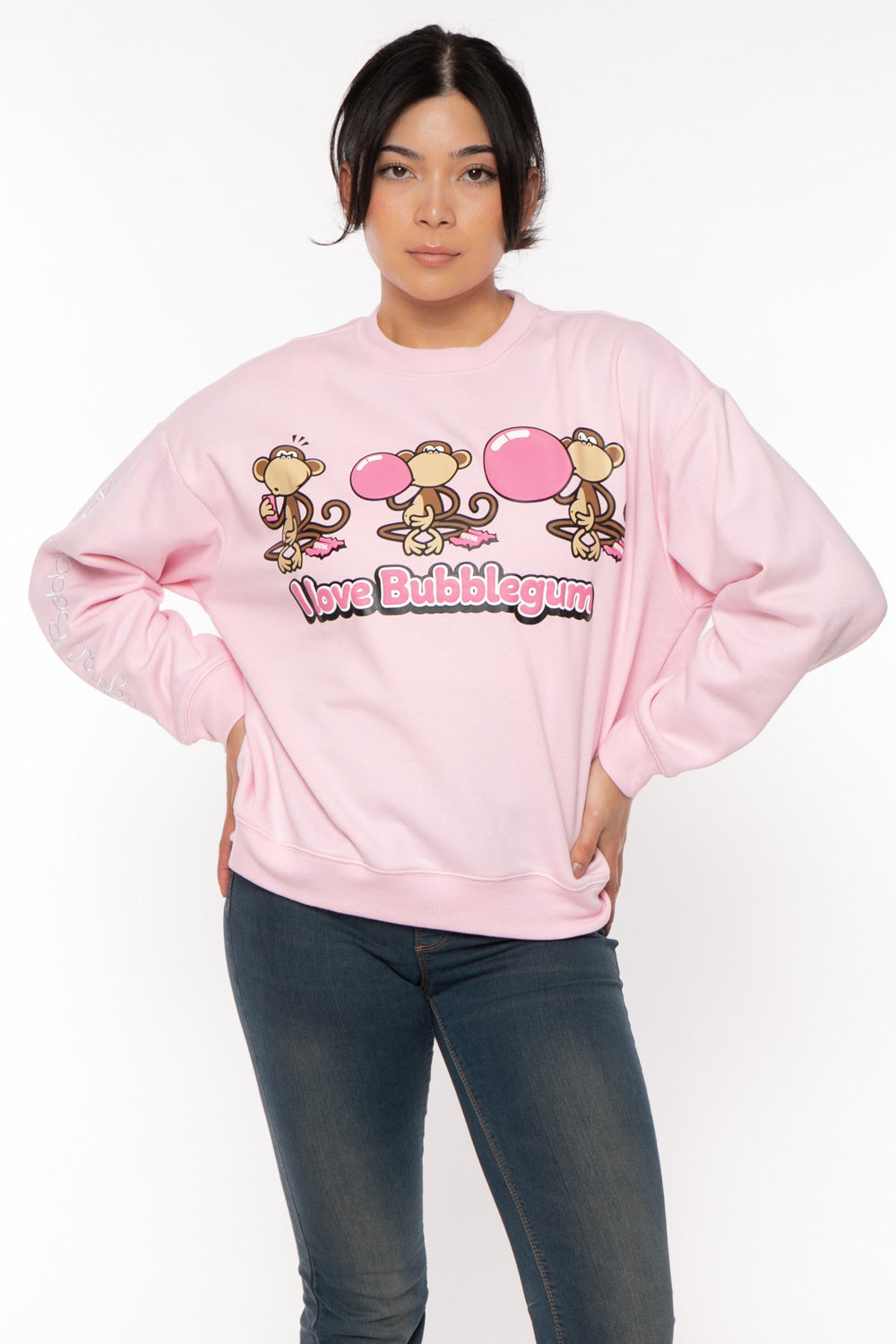 Bubblegum - Bobby Jack Oversized Premium Sweatshirt - Pink – Bobby Jack ...