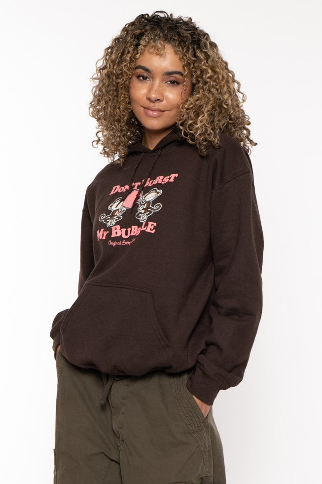 Don't Burst My Bubble - Bobby Jack Hoodie -Brown – Bobby Jack Brand